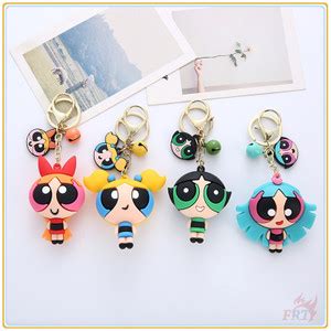Jual Gantungan Kunci Desain The Powerpuff Girls Bubbles Buttercup