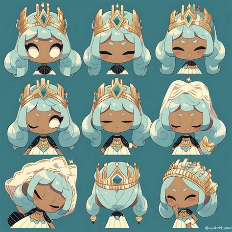 Premium Ai Image Sticker Of Female Egyptian Chibi Kawaii Cleopatra
