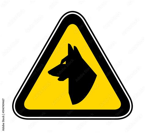 Triangular Warning Hazard Symbol Stock Vector Adobe Stock