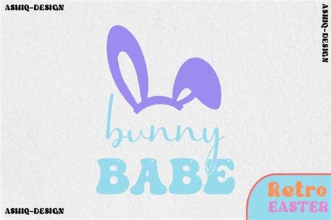 Retro Easter Bunny Babe Graphic Graphic By Ashiqulislamapu · Creative
