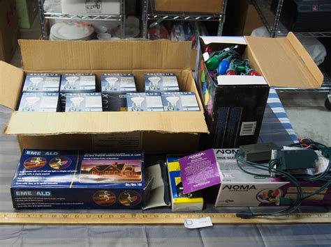 Assorted Light Bulbs Christmas Lights And Misc