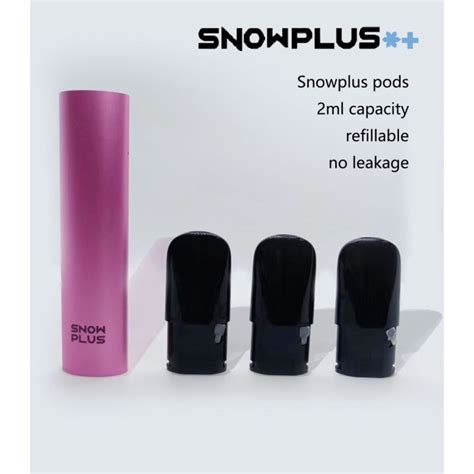 Original Legit SnowPlus Pods Refillable Empty Pods System Kit SnowPlus Vape Pods No Leaks