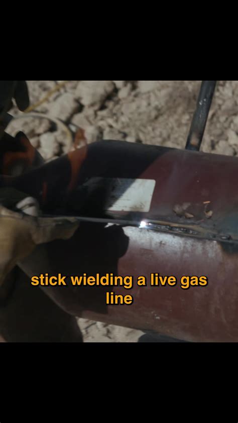 Repairing A Live Gas Line Stick Welding Smaw Repairing A Live Gas