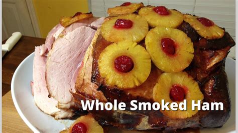 Whole Smoked Ham Smoked Ham Recipe Malcom Reed Howtobbqright Youtube
