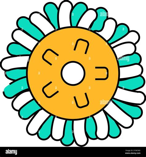 Disc For Rubbing Surface Icon Color Illustration Stock Vector Image