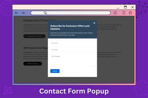 Form Popup Maker For Wpforms Contact Form 7 And Many Other Forms Wordpress Plugin