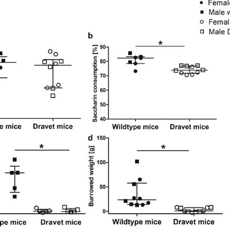 Saccharin Preference And Burrowing Performance The Assessment Of The