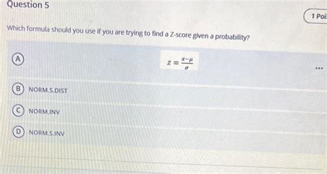 Solved Which Formula Should You Use If You Are Trying To Chegg