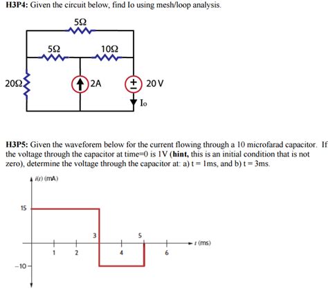 Solved Given The Circuit Below Find I0 Using Meshloop