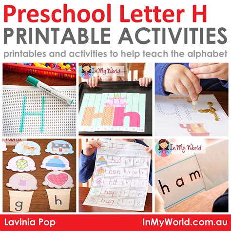 Preschool Letter H In My World