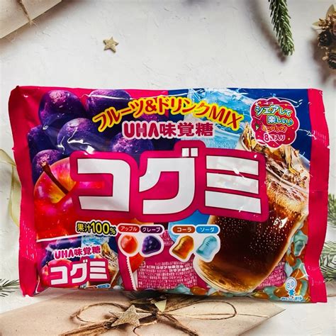 開麥啦。 日本 Uha味覺糖 綜合水果汽水軟糖 8袋入包 分享包 蘋果葡萄可樂蘇打 蝦皮購物
