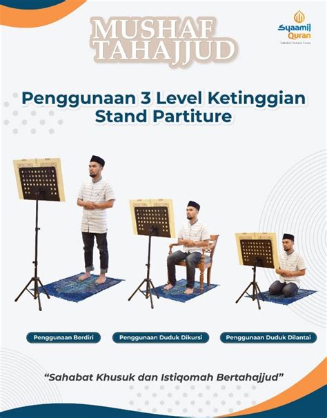 Al Quran Mushaf Tahajjud Jumbo Ukuran A3 Plus Stand Partitur Toko Muslim