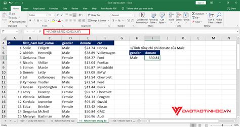 Cách Sử Dụng Hàm Sumifs Trong Excel đơn Giản Daotaotinhoc Vn