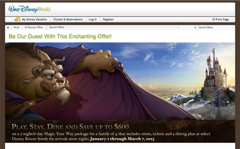 Walt Disney World Play Stay Dine Deal Jan 2 March 7 Book By Dec