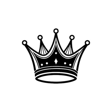 Crown Line Art Vector Premium Ai Generated Vector