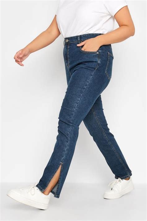 Yours Plus Size Indigo Blue Straight Leg Ruby Jeans Yours Yours