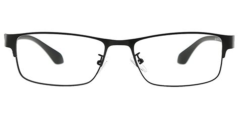 Milford Blue Rectangle Classic Mixed Materials Eyeglasses