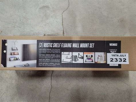 Rustic Floating Shelf Yac Auctions