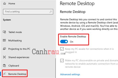 Hướng dẫn cách bật và sử dụng Remote Desktop Windows
