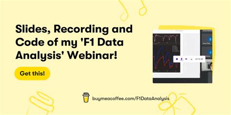 Slides Recording And Code Of My F1 Data Analysis Webinar Buymeacoffee
