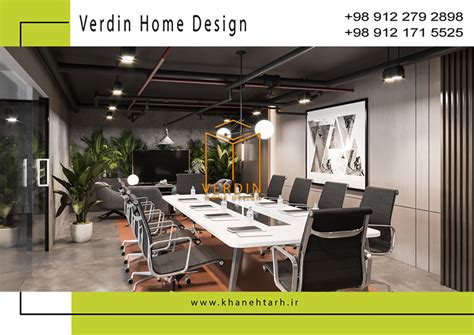 طراحی و دکوراسیون داخلی دفتر کار در تهران خانه طرح و معماری عماد جلالی