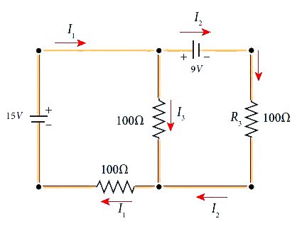 Calculate The Currents In The Following Circuit