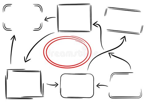 Shapes Frames Sketchy Doodle Vector Set Stock Vector Illustration Of