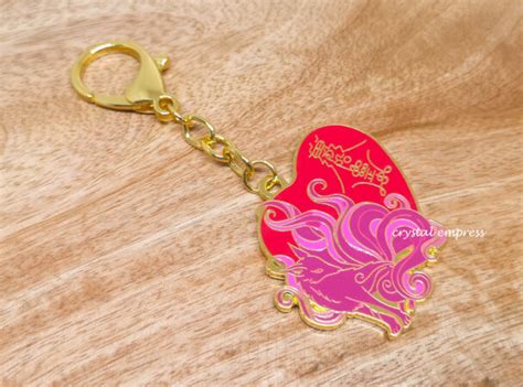 2025 9 Tailed Fox Love Amulet Keychain Crystal Empress Feng Shui Store