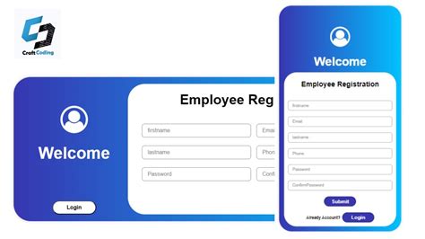 Design Responsive Registration Form In Html And Css Part 2 Youtube