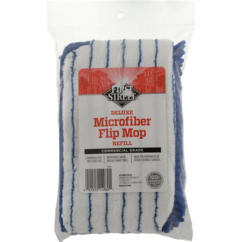 First Street Refill Microfiber Flip Mop Deluxe Smart And Final