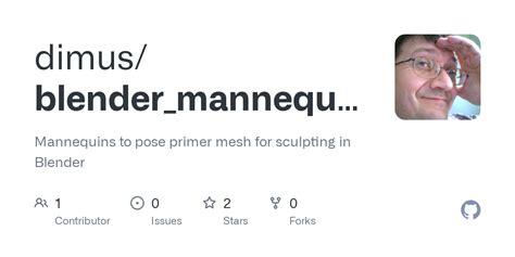 Github Dimusblendermannequins Mannequins To Pose Primer Mesh For