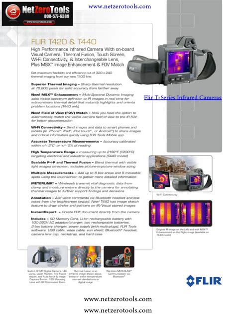 Flir T440 Professional Grade Ir Infrared Camera Thermal Imager Pdf