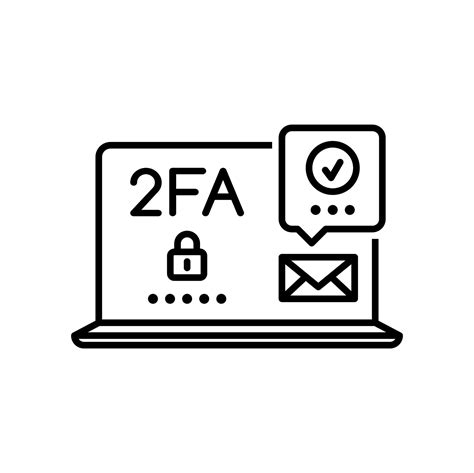 2fa Two Factor Verification Icon Outline Laptop 27973689 Vector Art At Vecteezy