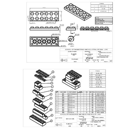 Lego Block Piece Exploded View By Ashir Khan At