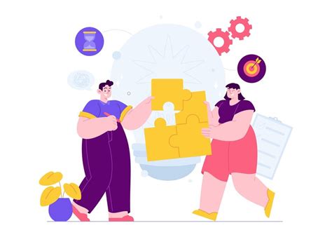 Premium Vector Solving Problem Concept Difficult Work Teamwork