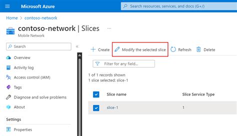 네트워크 조각 만들기 및 관리 Azure Portal Azure Private 5G Core Microsoft Learn