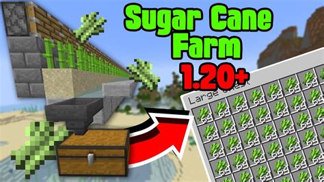 How To Make Easy Automatic Sugar Cane Farm Minecraft 120 Java