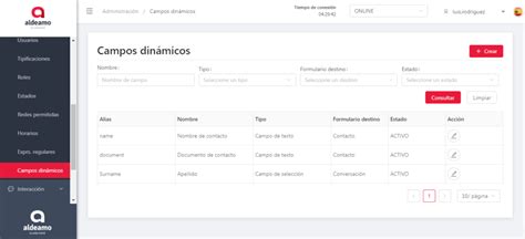 Campos Dinámicos Aldeamo
