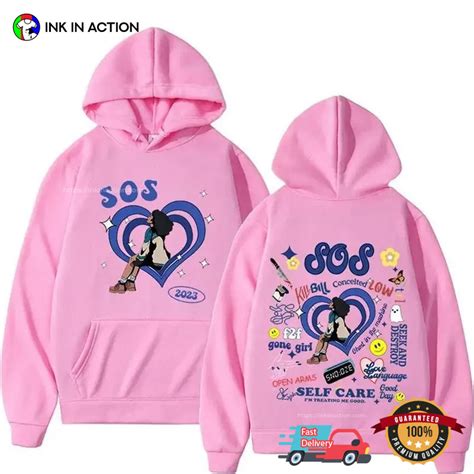 Rapper Sza Sos Baseball Jersey Print Your Thoughts Tell Your Stories