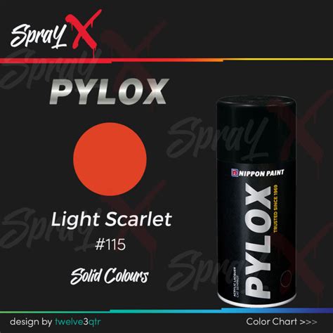 Pylox Solid Light Scarlet 115 300ml Orange Pilox Lazada Indonesia