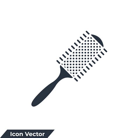 Hair Brush Icon Logo Vector Illustration Comb Symbol Template For Graphic And Web Design
