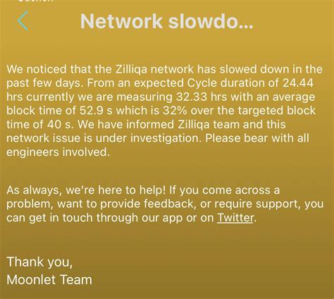 What Happens To Zilliqa Network I Got This Message From Moonlet Rzilliqa