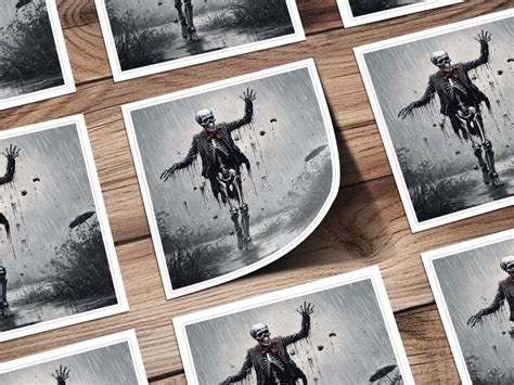 Gothic Skeleton Art Print Vintage Style Skeleton In Suit Unique