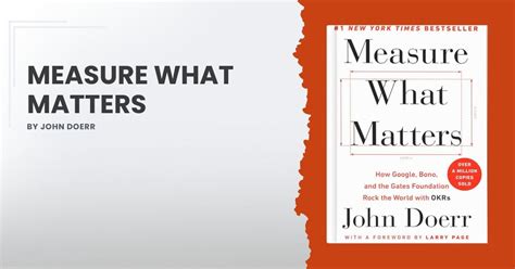 Measure What Matters By John Doerr William Meller