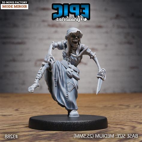 Undead Pirate Crew Girl From Epic Miniatures Pirate Scourge Infantry