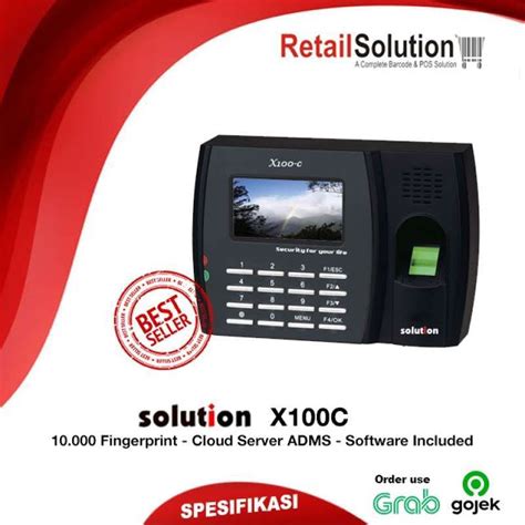 Promo Mesin Absensi Sidik Jari Fingerprint Solution X 100c Resmi