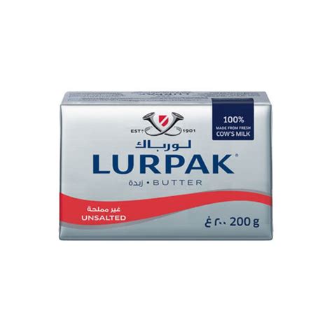 Lurpak Butter Unsalted 200g By Chefiality Pk