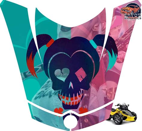 Harley Quinn Hood Vinyl Wrap Decal Sticker For Can Am Spyder Rs Gs