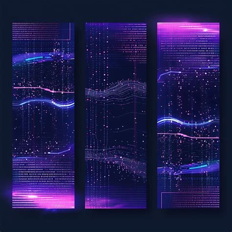 Premium Photo Design Of Data Visualization Panel Cyberpunk Pixelated