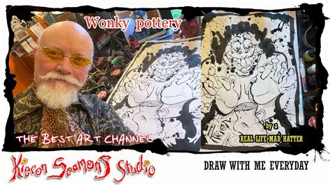 Wonky Pottery Ink Drawing Youtube